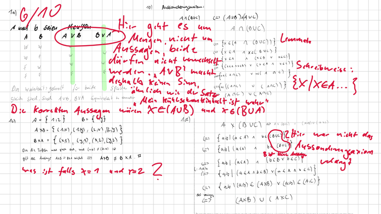Korrektur zu Serie 2 (BUC) - Reflexion und Relationen in der Mathematik ...