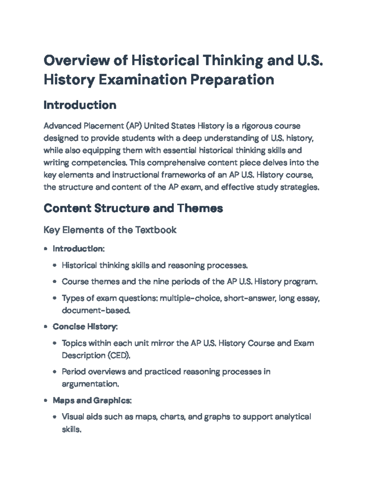 AP U.S. History Exam Study Guide: Key Strategies & Content Overview ...