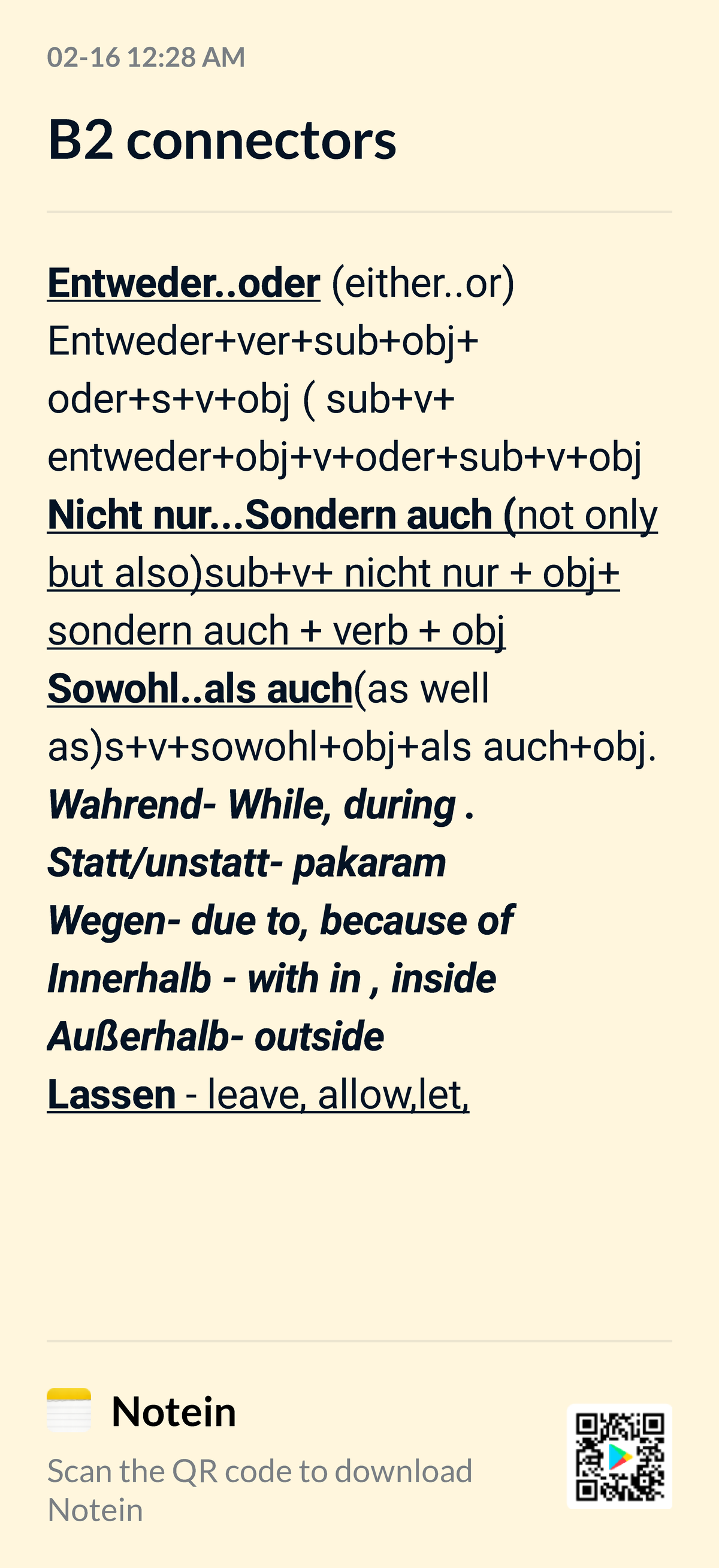 DOC-20250216-WA0001 - Class notes - German A: Literature HL - 02-16 12: ...
