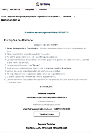 2025B Probabilidade e Estatística - 009192 009192 Semana 4 - Início ...