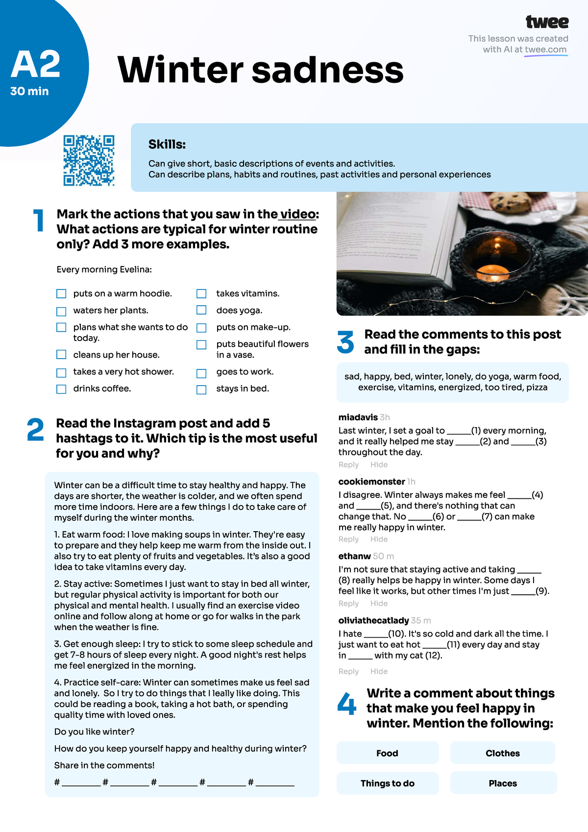 A2 Lesson: Coping with Winter Sadness and Staying Healthy - Studocu