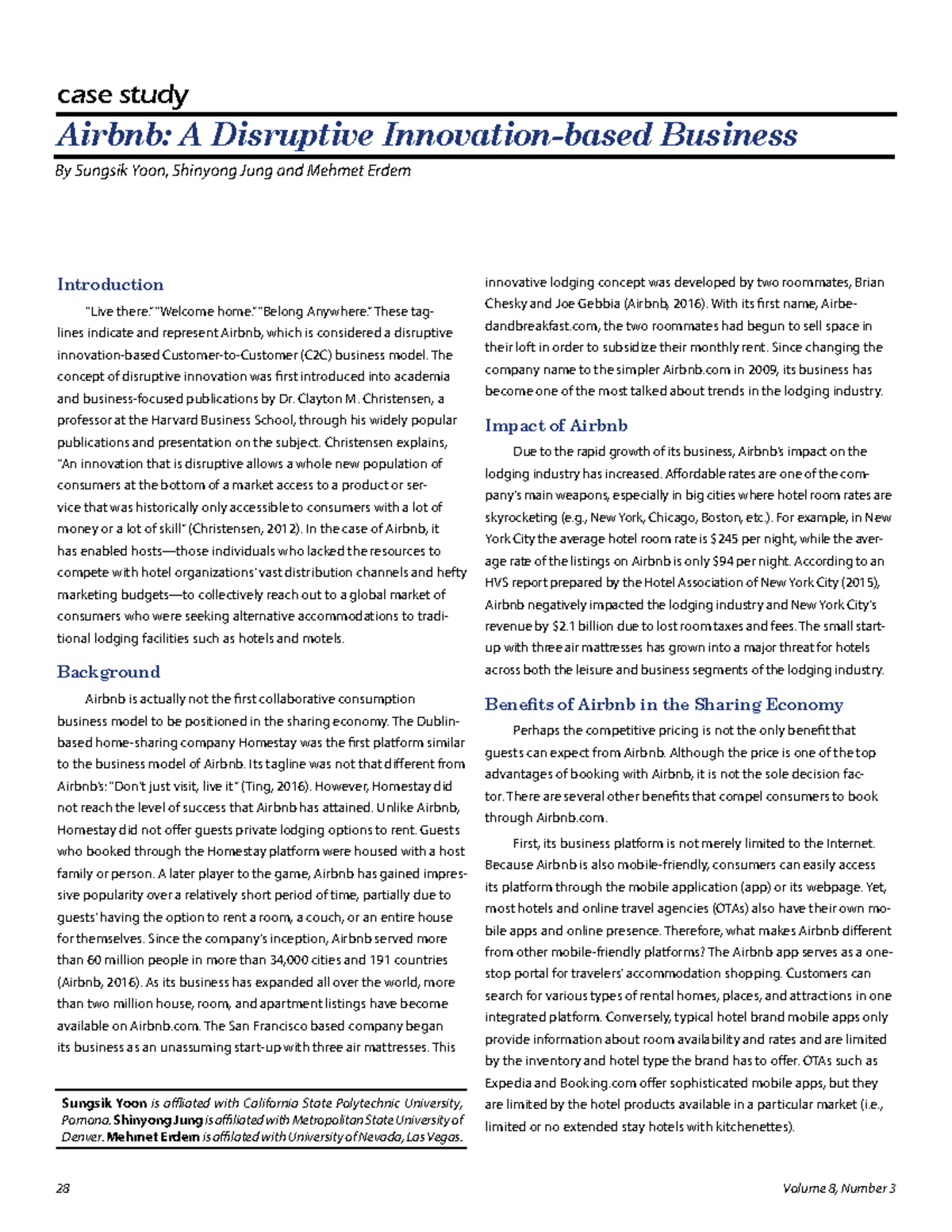 Case Study: Airbnb's Disruptive Innovation in Hospitality Industry ...