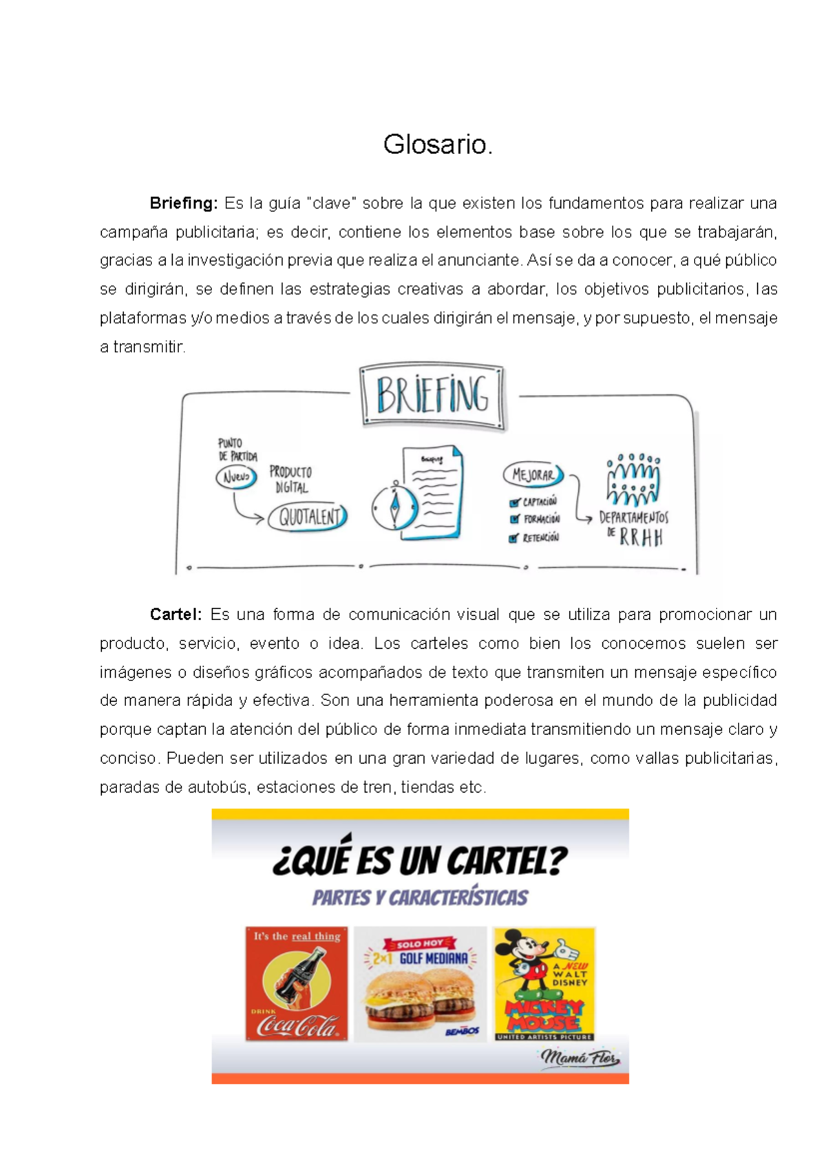 ACT1 Publicidad: Glosario de Términos Clave en Publicidad - Studocu