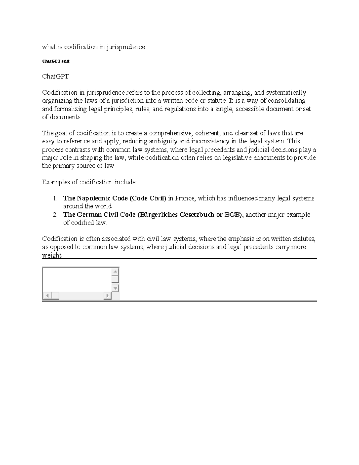 SEM 4 - Codification, Precedence, and Sources of Law in Jurisprudence ...
