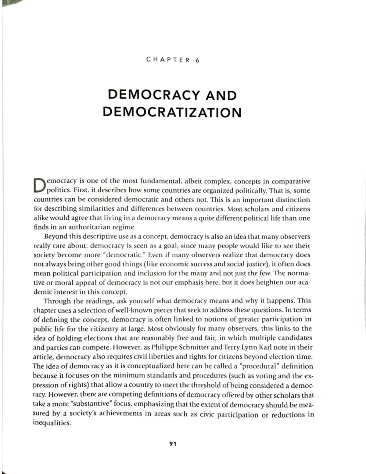 Final Exam Review Notes: Democracy and Democratization (SVXX9M) - Studocu