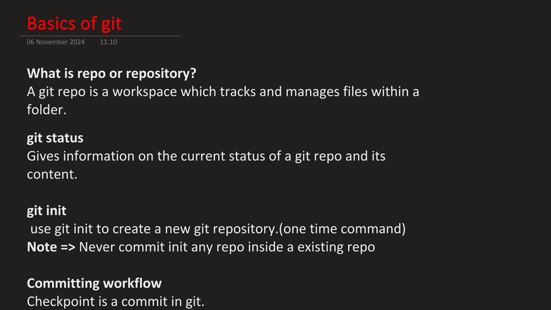 Git Basics: Understanding Repositories and Commit Workflows - Studocu