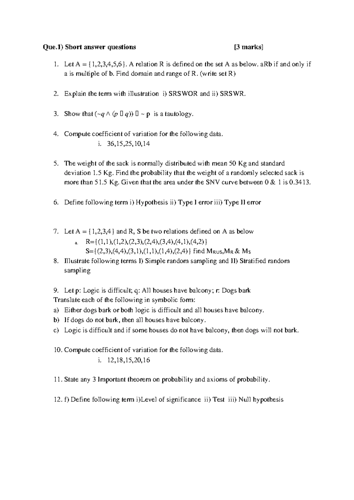 TY BCA Practical Examination Slips - T. B.C (Science) Semester – V C.B ...