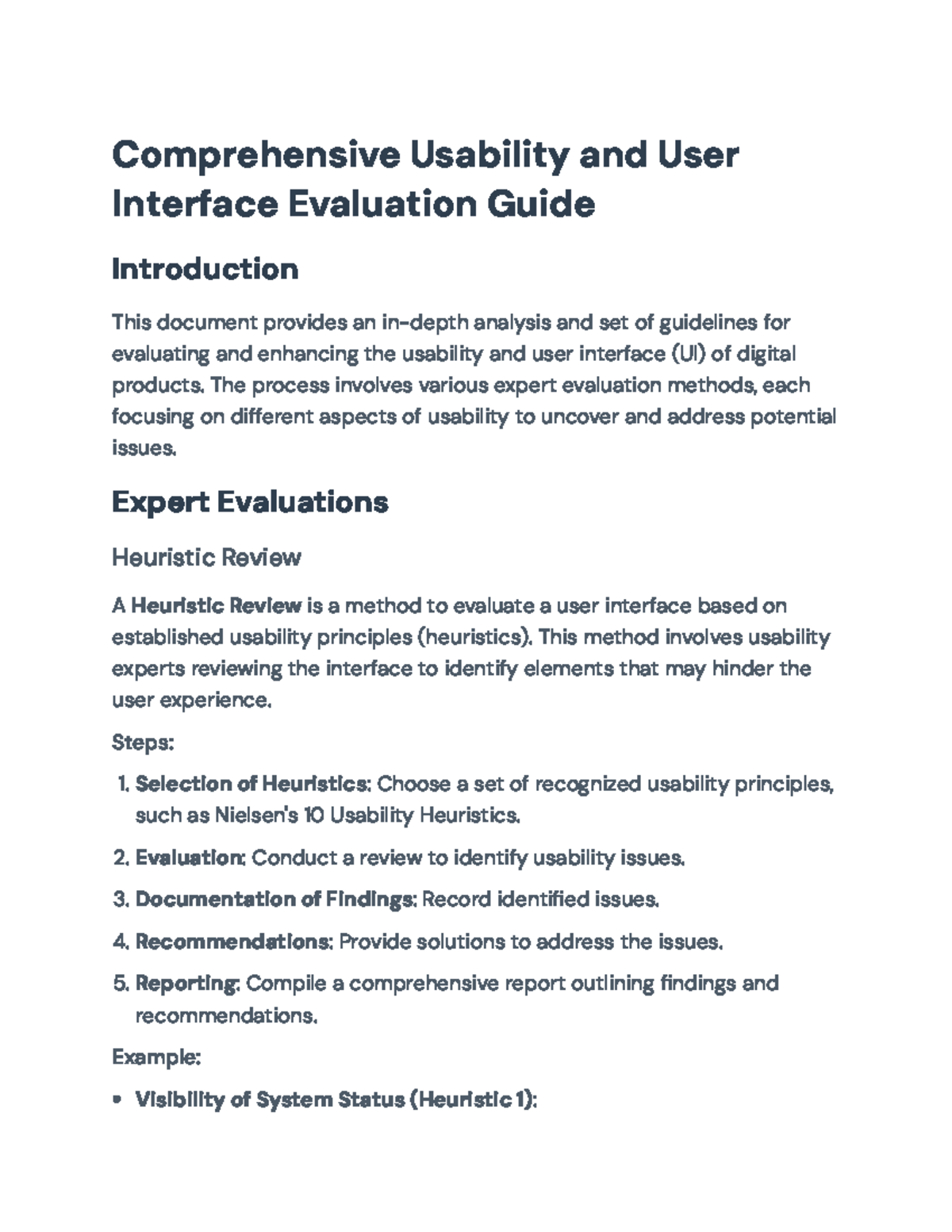Comprehensive Usability and UI Evaluation Guide: Methods and Practices ...