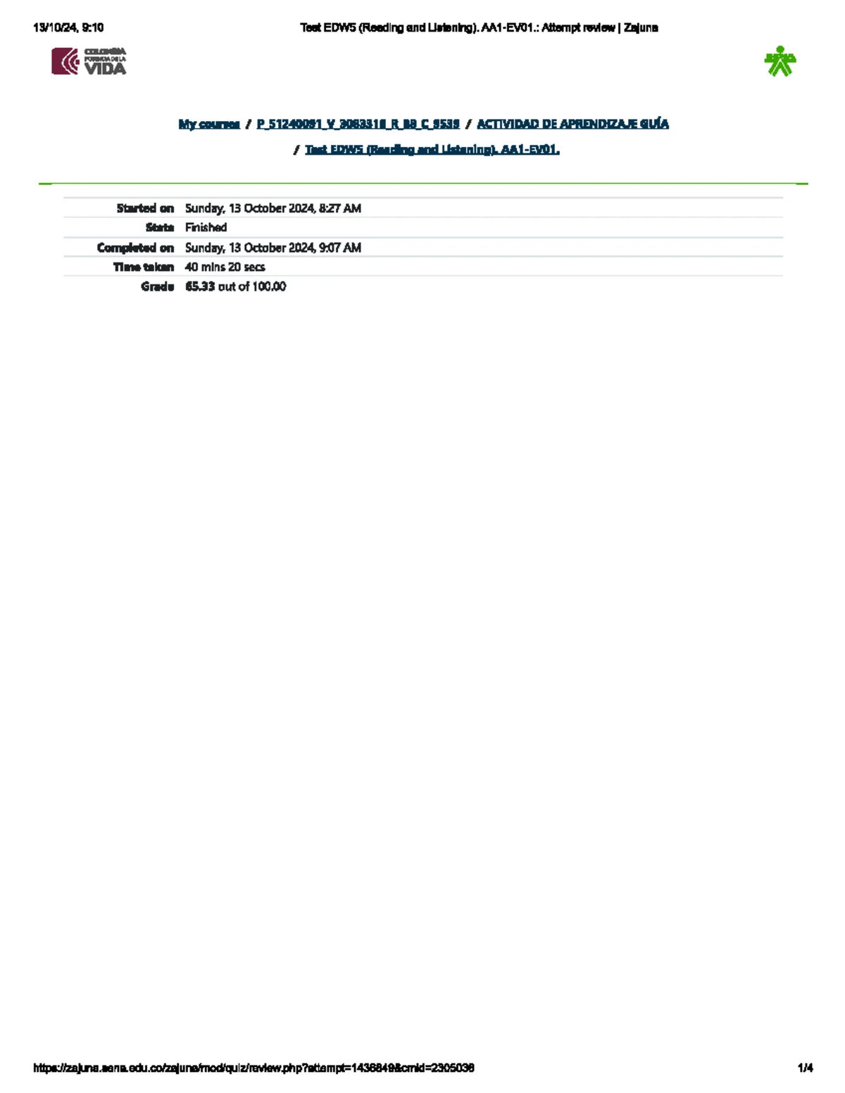 Test EDW3. AA1-EV01 Resultados y Respuestas de la Actividad Evaluativa ...