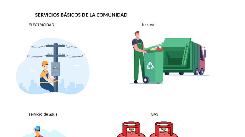 Servicios Básicos de la Comunidad: Electricidad, Agua y Más - Studocu