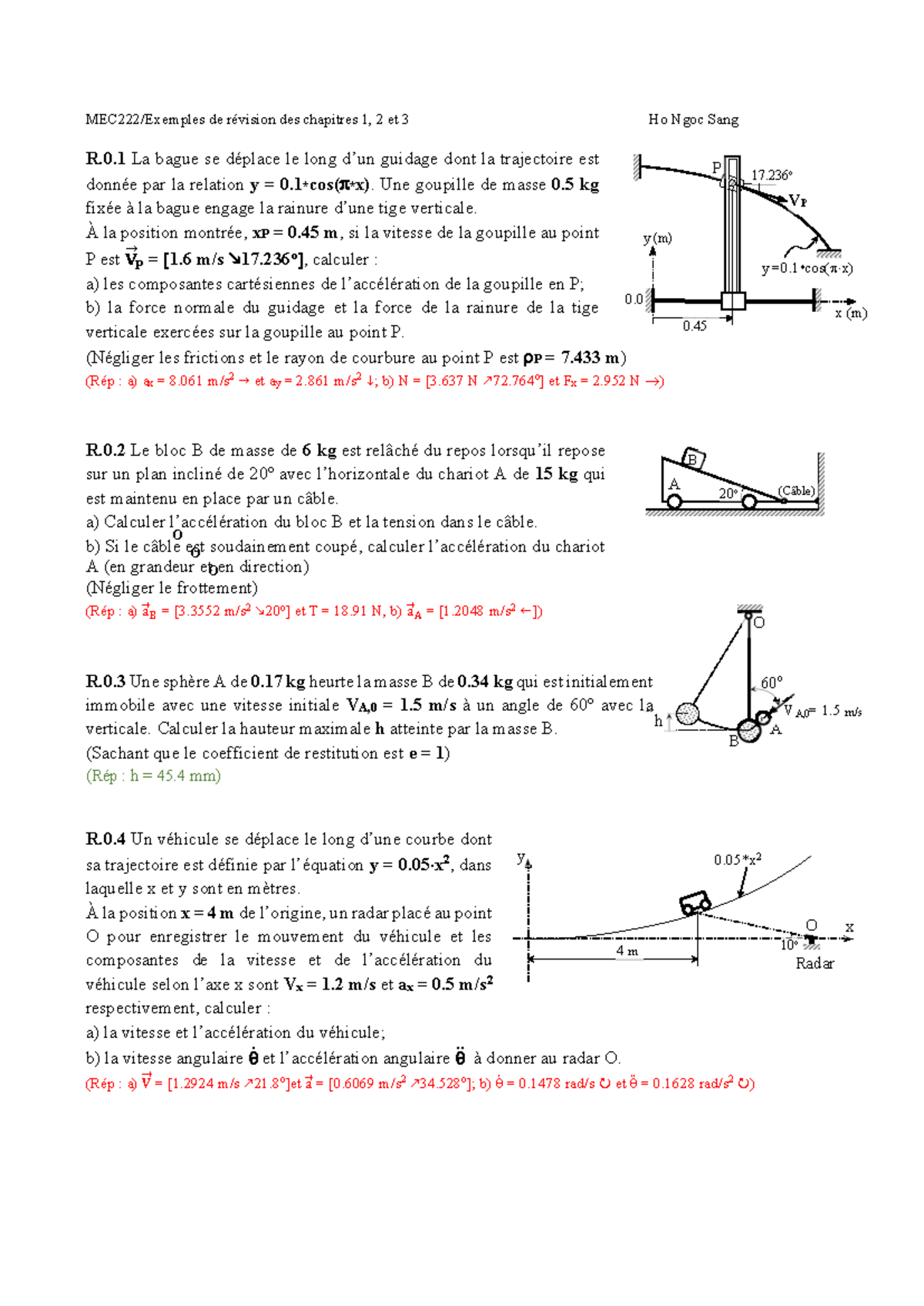 Révisions intra 1 MEC222 - MEC222/Exemples de révision des chapitres 1 ...