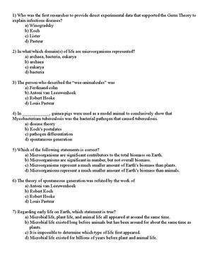 BMSC 210 - Module 11 - Microbiome - MICROBIOME Learning objectives ...