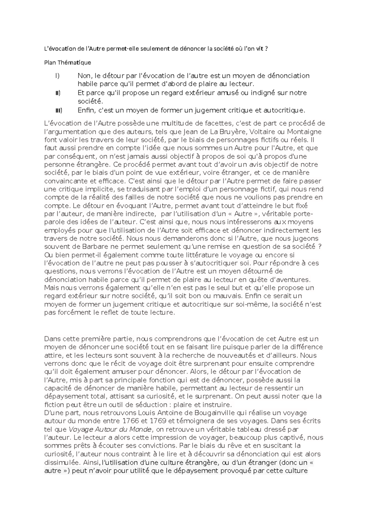 HLP litt - devoir maison de HLP terminale en littérature - L’évocation ...