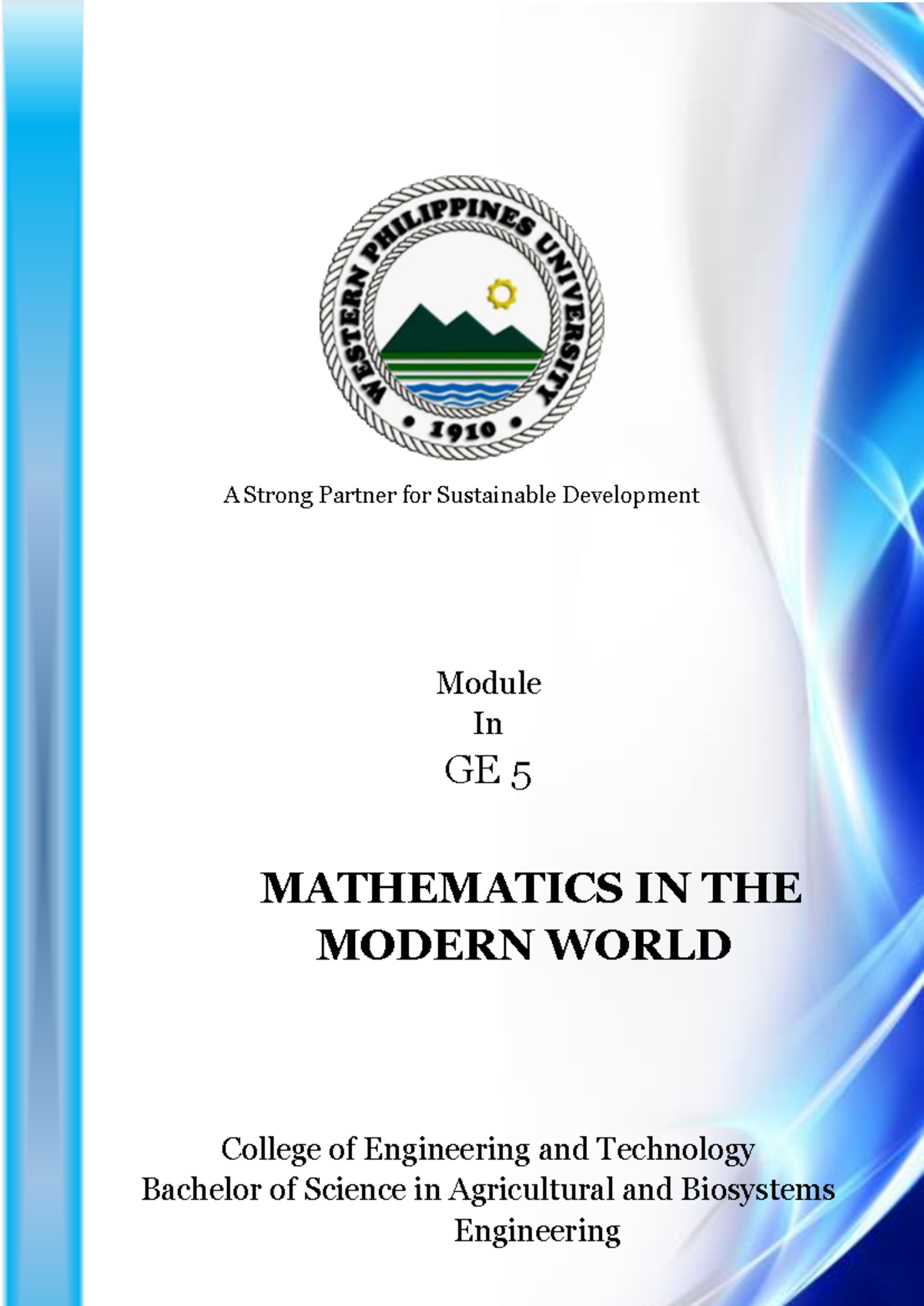GE 5 Mathematics in the Modern World: Module 3 - Problem Solving - Studocu