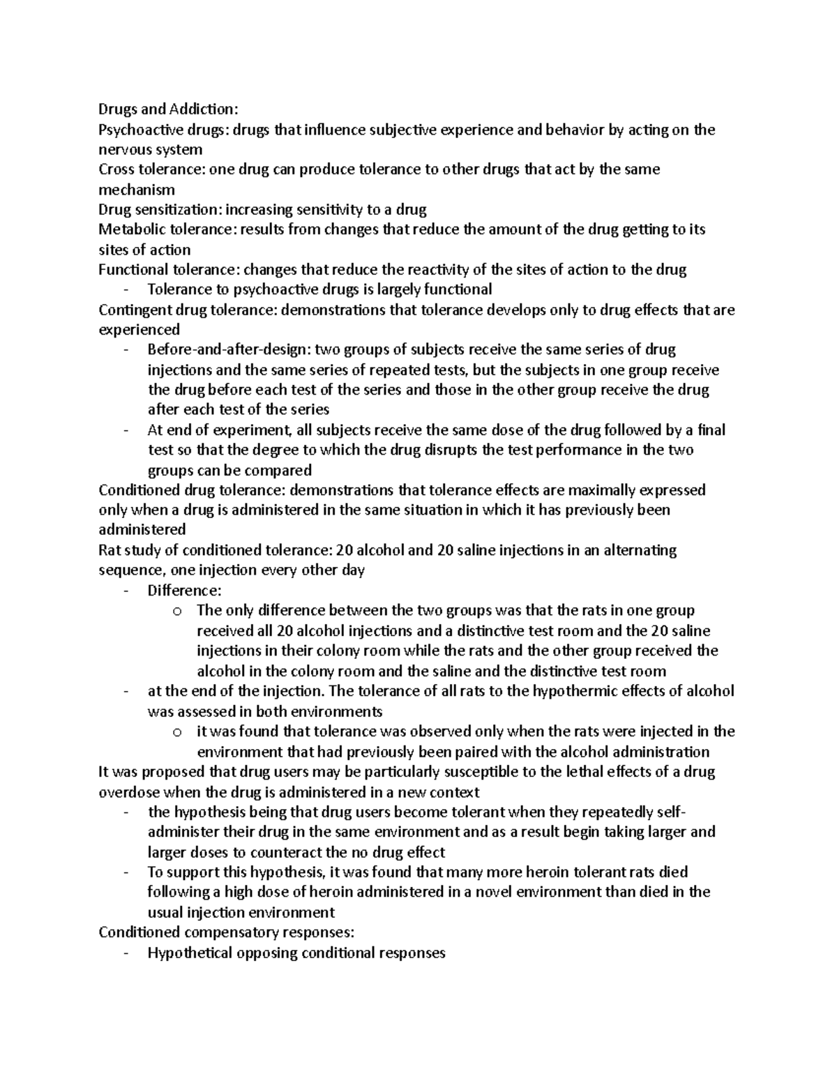 Drugs biopsych textbook chapter - Drugs and Addiction: Psychoactive drugs: drugs that influence ...