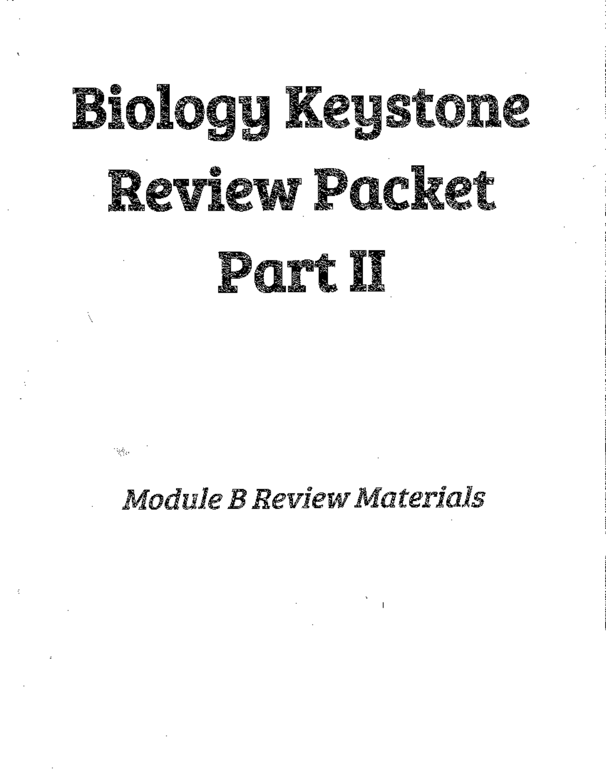 ABPL2012 Biology Module B: Cell Growth, Division, and Reproduction ...
