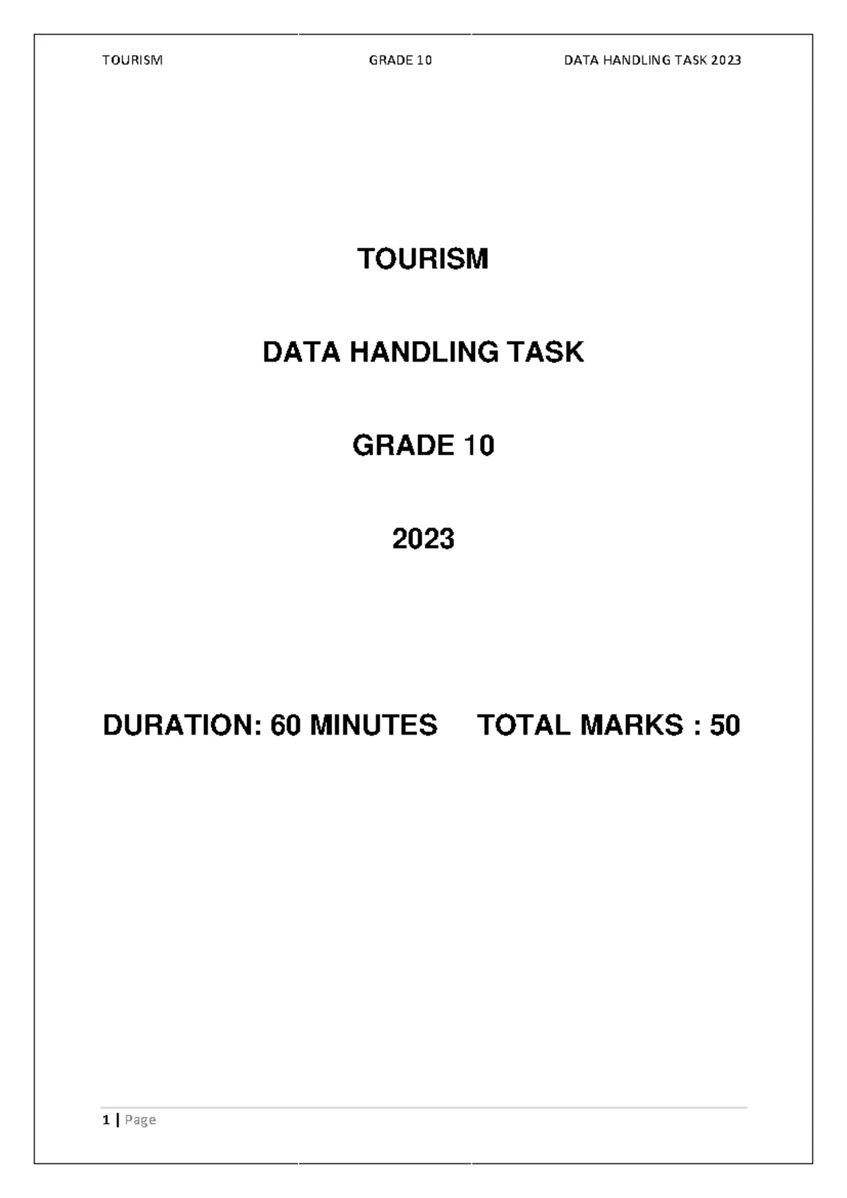Grade 11 Tour Planning and Itinerary Development Guide - Studocu