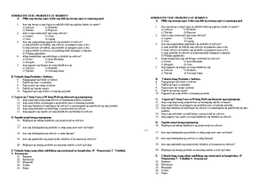 Summative Q3 - I. Multiple Choice (15 points) Panuto: Bilugan ang titik ...