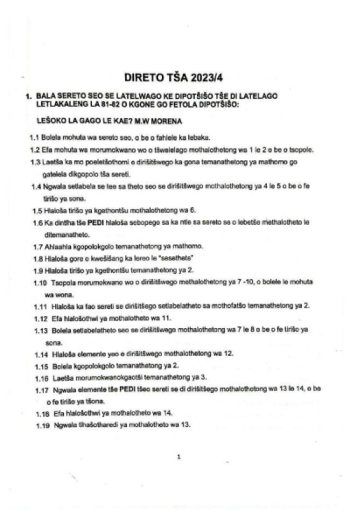 Photo - Sepedi Grade 12 Notes for Exam Preparation - Studocu