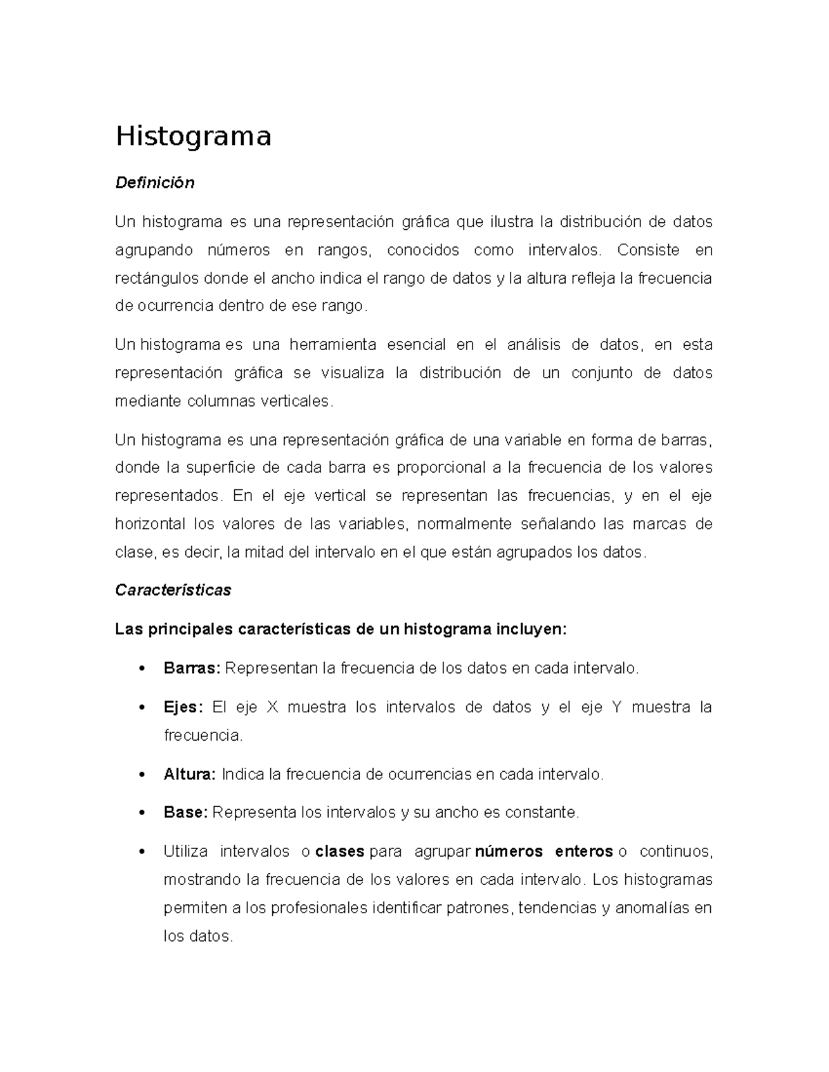 Histograma y Diagrama de Pareto: Definiciones y Aplicaciones - Studocu