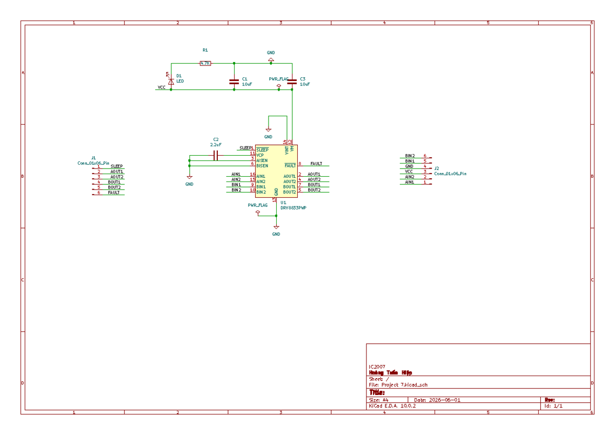 Project 7 - Circuit Design Overview for KiCad EDA - Studocu
