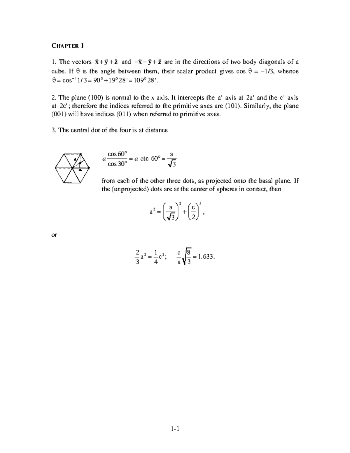 CHAPTER 1-8 Solutions to Kittel's Introduction to Solid State Physics - Studocu