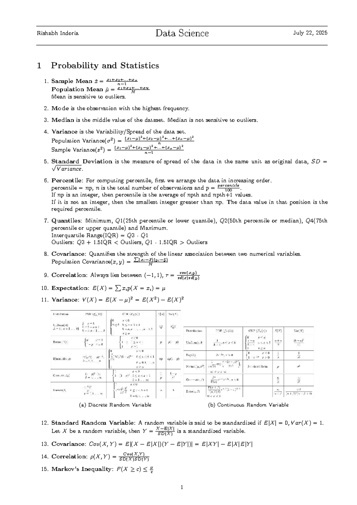 GATE Interview Prep - Probability, Statistics & Data Structures Notes ...