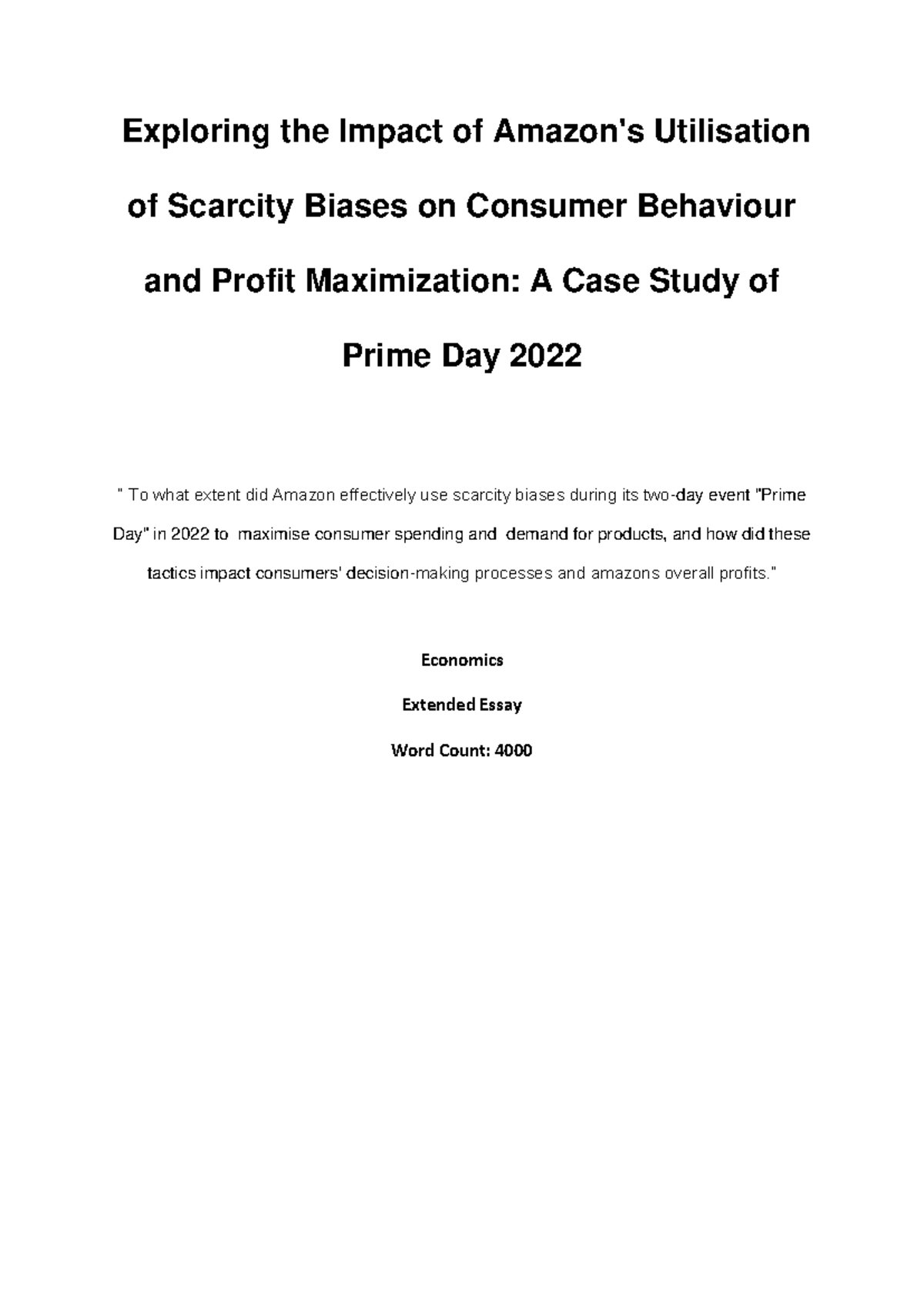 The Impact of Scarcity Bias on Consumer Behavior: A Case Study of ...