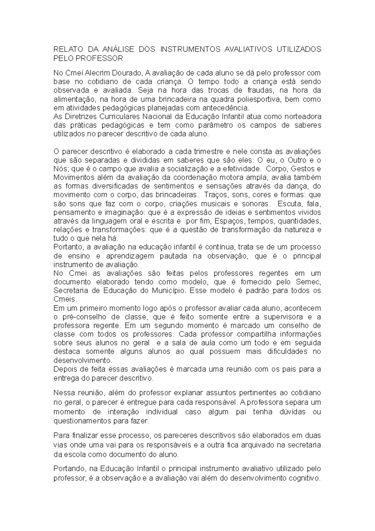 1 Relato DAS Leituras Obrigatórias - 1RELATO DAS LEITURAS OBRIGATÓRIAS Através da leitura do ...