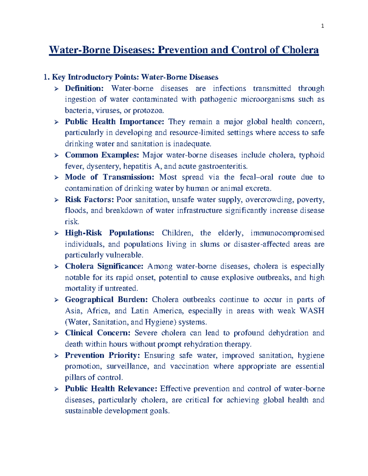 Cholera Control and Prevention: Key Insights on Waterborne Diseases ...