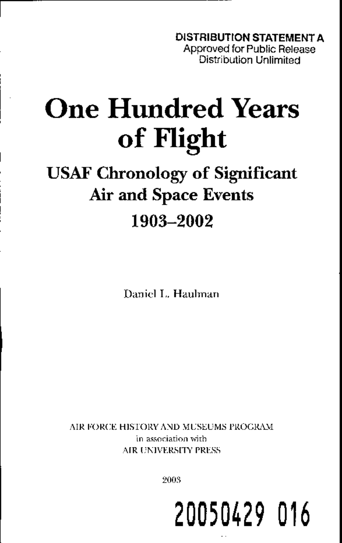 Aviation History Timeline: A Century of USAF Milestones - Studocu