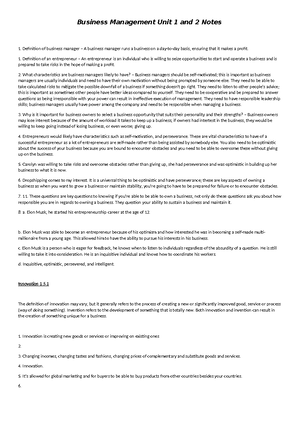 Jacaranda Business Management Textbook Units 3 and 4 - T O P I C 1 ...