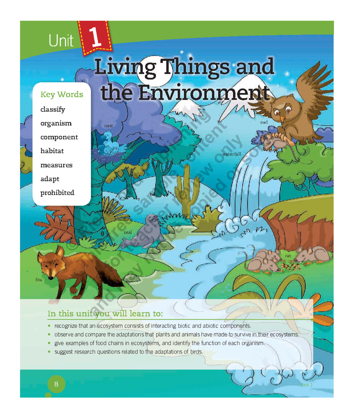 Unit 1: Key Concepts in Living Things & Ecosystems (Life Science U1 ...