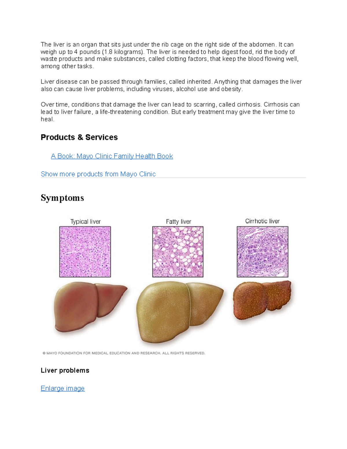 Liver disease - help with worksheet - ####### The liver is an organ ...