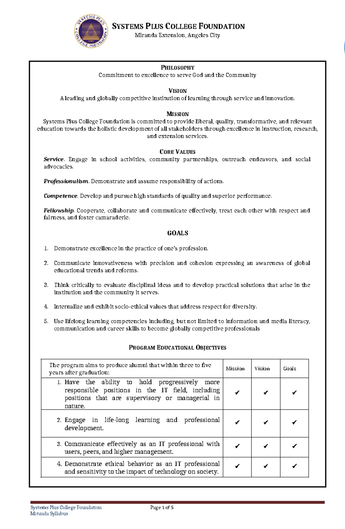 PROG1_L Syllabus: Religious Experience and Spirituality Overview - Studocu
