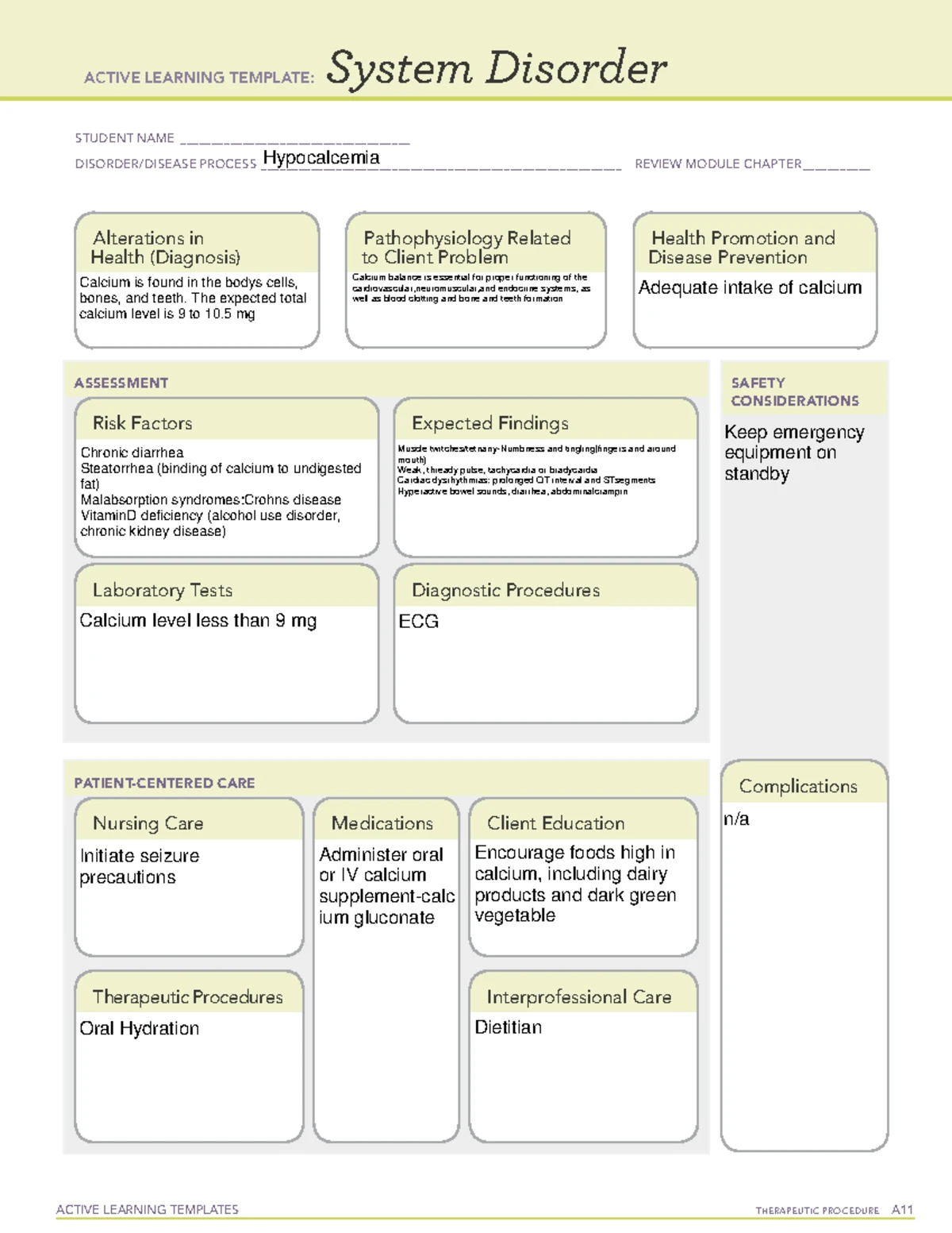Basic Concept - Dosage Calculation - ACTIVE LEARNING TEMPLATES ...