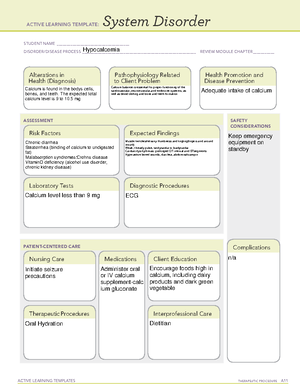 Skin assessment template - ACTIVE LEARNING TEMPLATES THERAPEUTIC ...