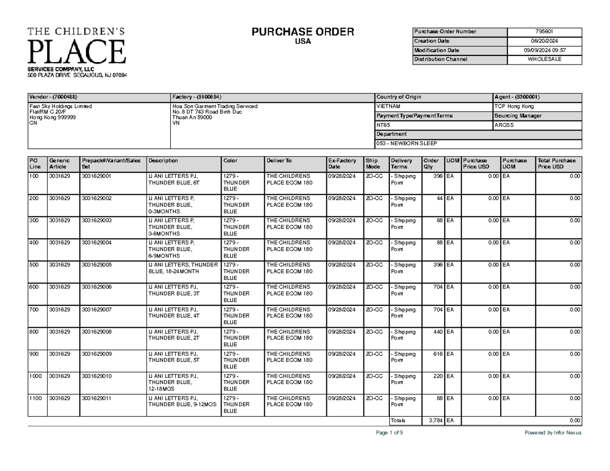 Purchase Order PDF (1) - 601 - PURCHASE ORDER USA Creation Date 06/20 ...