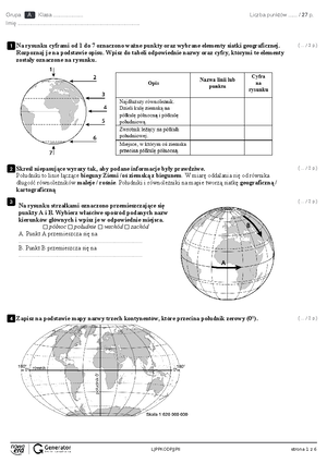 Test - rozdział 6. Litosfera. Procesy zewnętrzne Test - ekowydruk ...