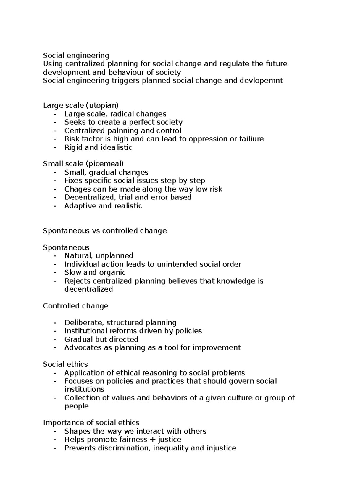 Social Engineering Summary Notes (SE) - Concepts and Ethics - Studocu