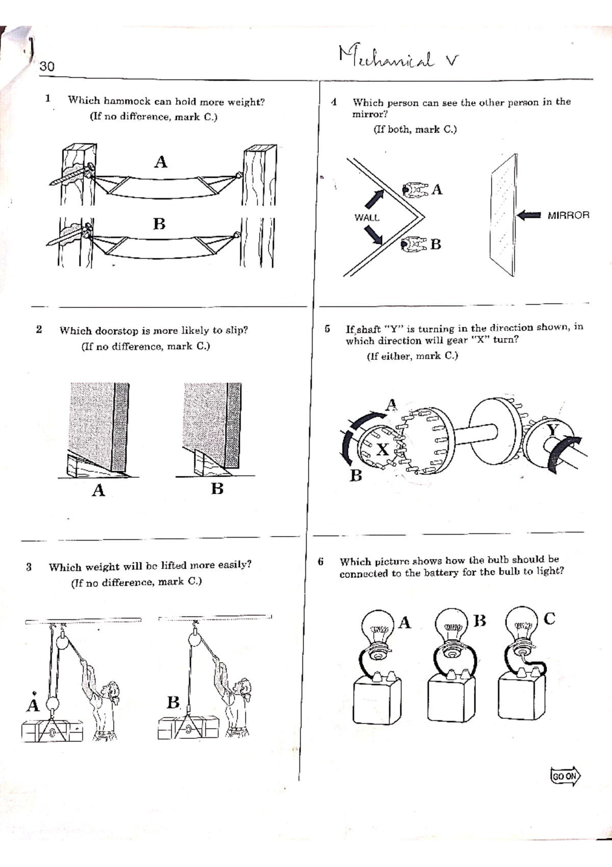 Mechanical Reasoning Practice Questions and Answers - Studocu