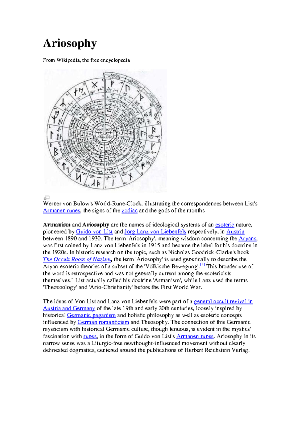 Ariosophy compress - Deporte - Ariosophy From Wikipedia, the free ...