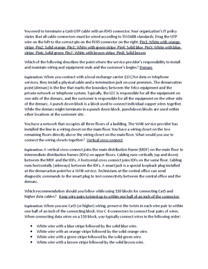 Cheatsheet network - Module 1: Networking Today 1 Networks Affect Our Lives Networks enable ...