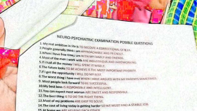 TRI-Bureau - Neuro: Possible Exam Questions for Correctional Officer ...