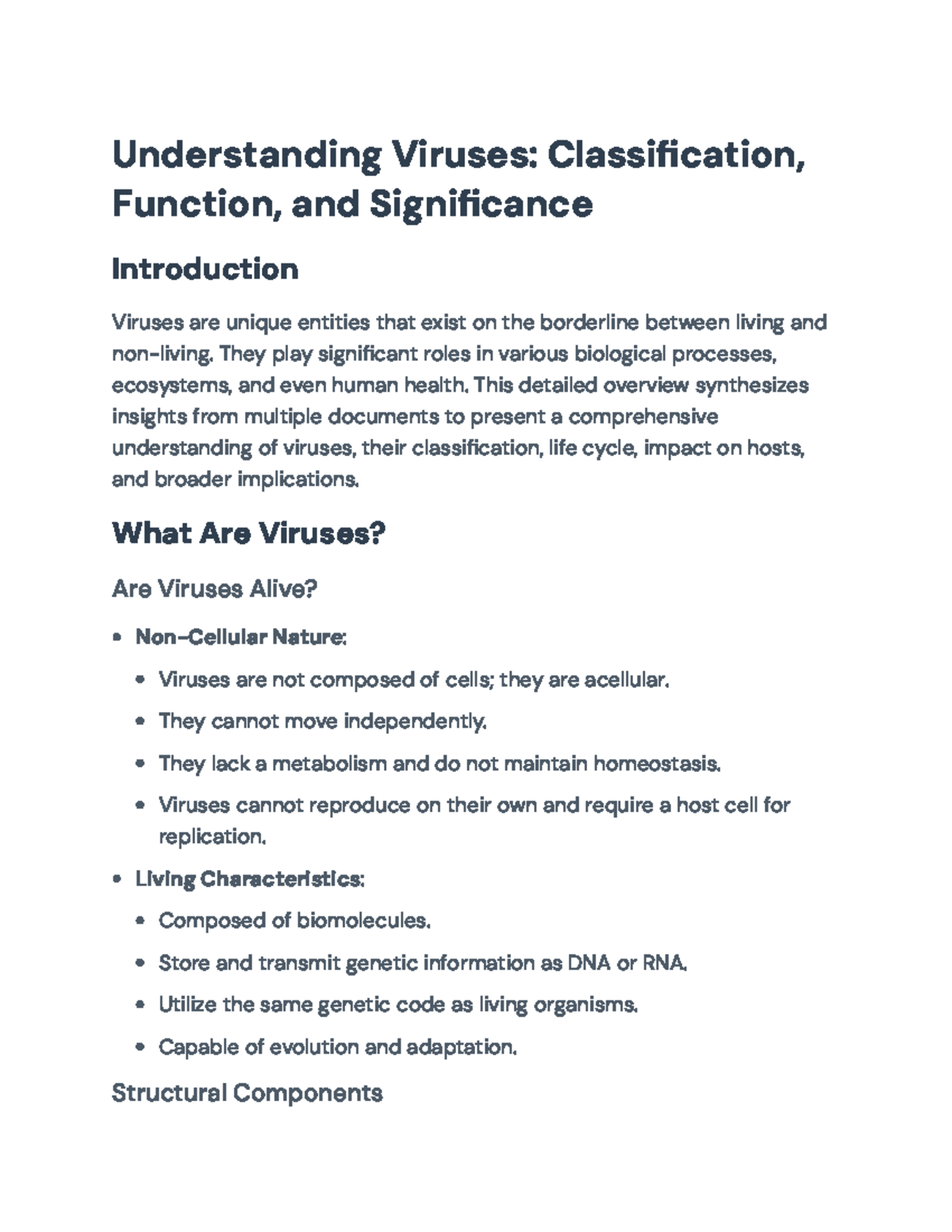 Understanding Viruses: Classification, Function, and Impact - BIOL 101 ...