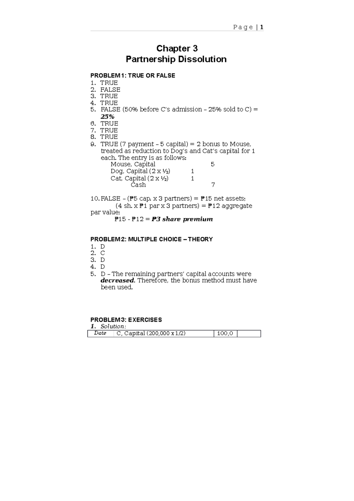 Solution Manual for Special Transactions: Millan Chapter 3 (2021) - Studocu