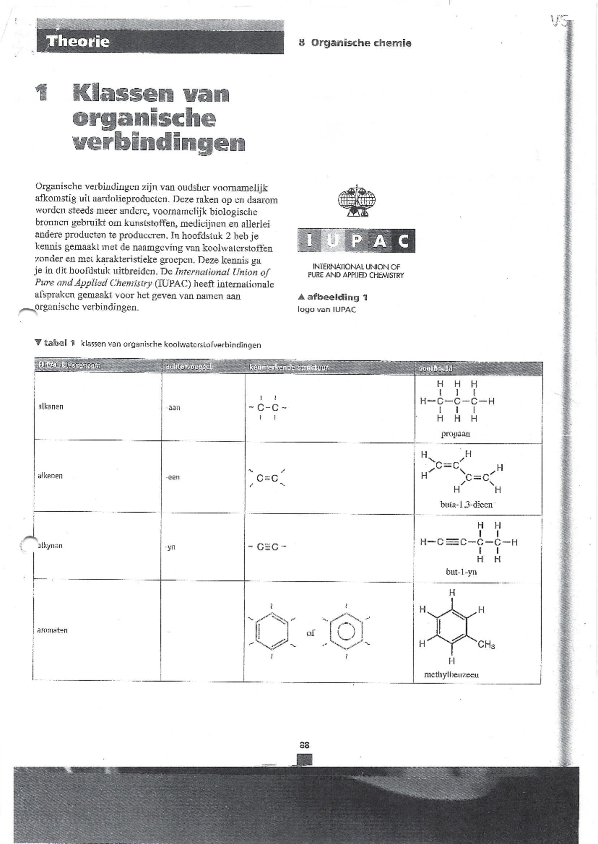 VS Theorie 8: Klassen van Organische Verbindingen in Koolstofchemie ...