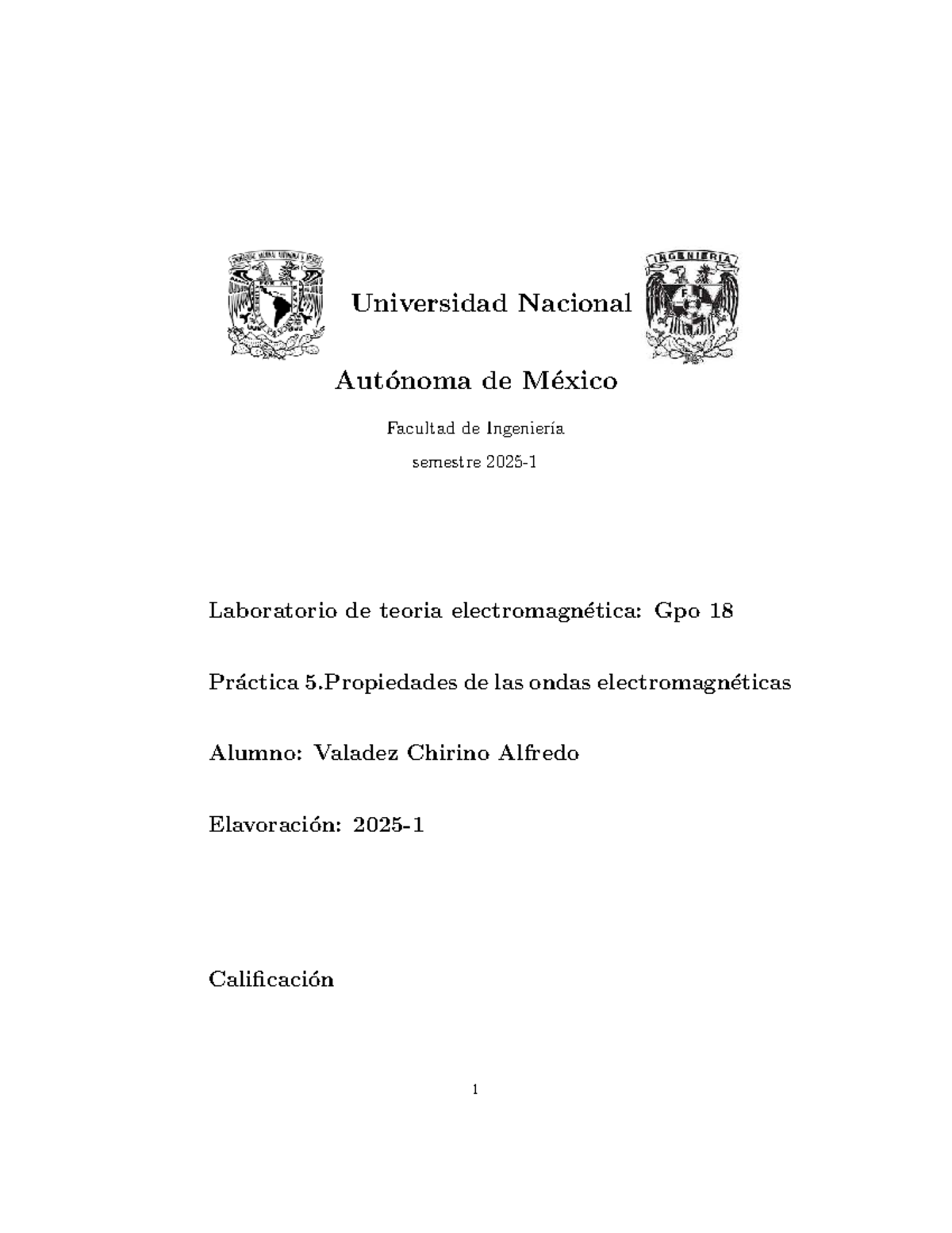 P5 TEM VCHA - Práctica 5: Propiedades de las Ondas Electromagnéticas ...