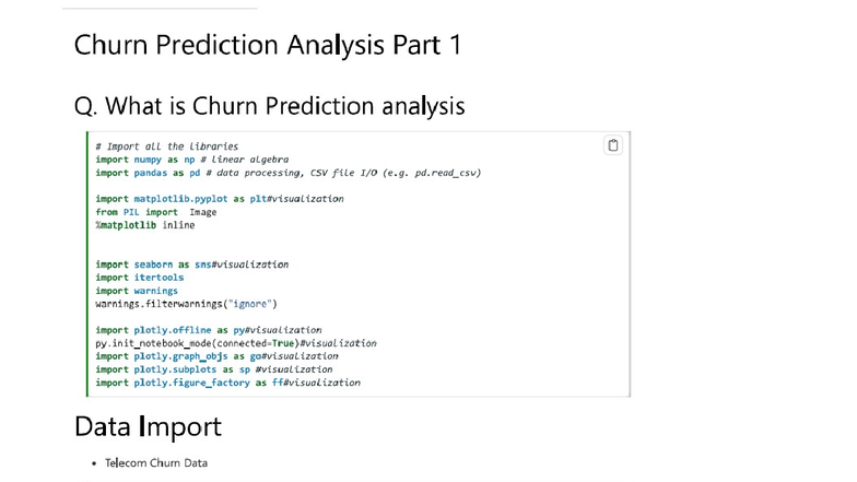 Churn Prediction Analysis Part 1: Telecom Data Overview (A5x) - Studocu