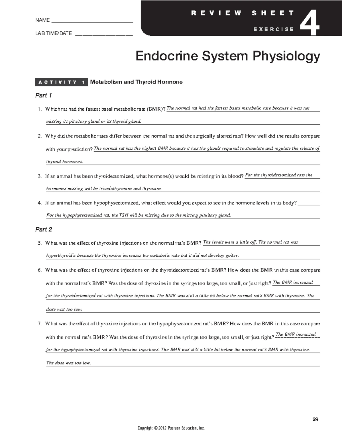 Physio Ex Exercise 3 Activities 1-9 Review Sheet - 20 ACTIVITY 1 The ...